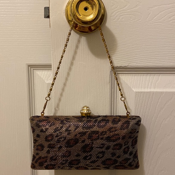 Bags | Leopard Print Clutch | Poshmark